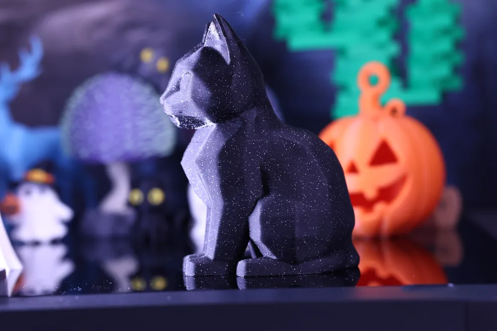 Low-Poly Black Cat by Mdesign MakerWorld: Download Free 3D Models