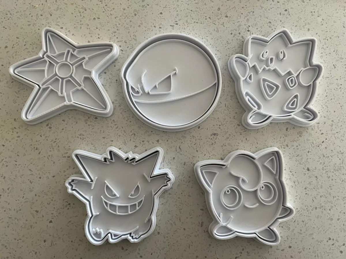 Pokemon Cookie cutters and stamps - Free 3D Print Model - MakerWorld
