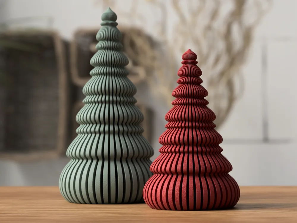 Nordic Christmas Trees - Free 3D Print Model - MakerWorld