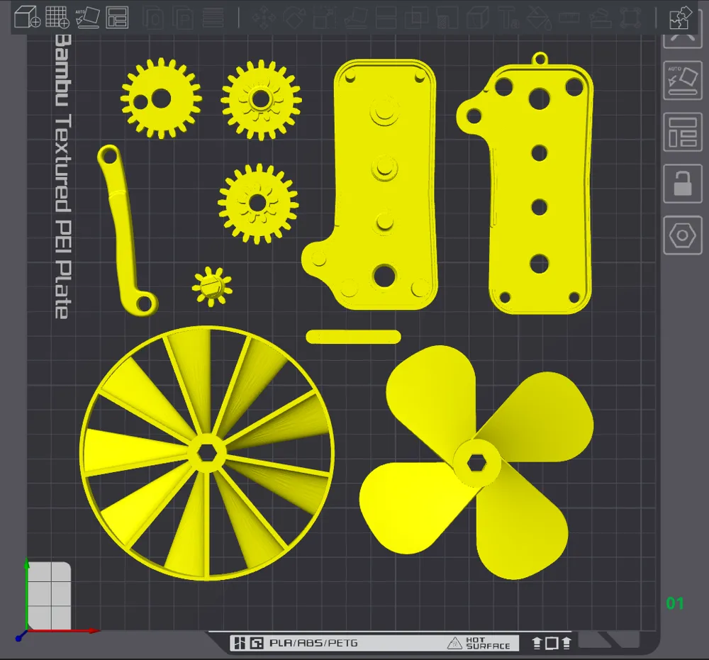 Hand-Powered Mechanical Fan — 3D Printable Project - Free 3D Print ...