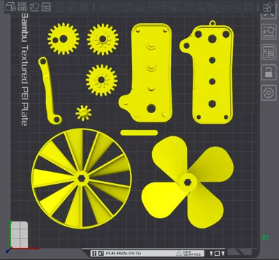 Hand-Powered Mechanical Fan — 3D Printable Project - Free 3D Print ...
