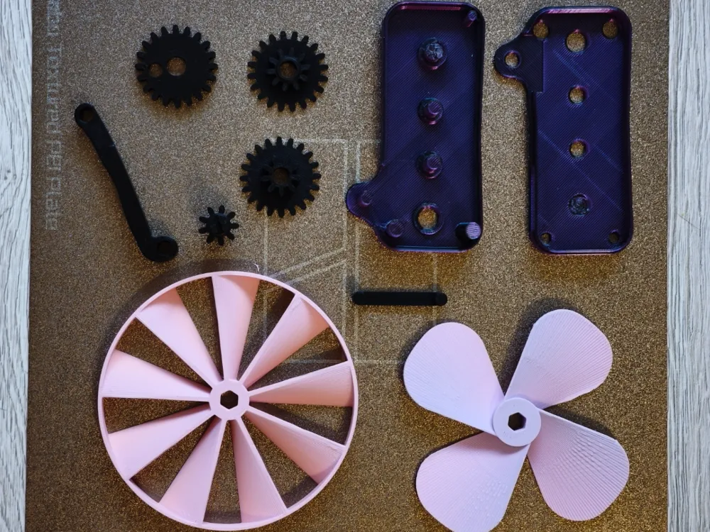 Hand-Powered Mechanical Fan — 3D Printable Project - Free 3D Print ...