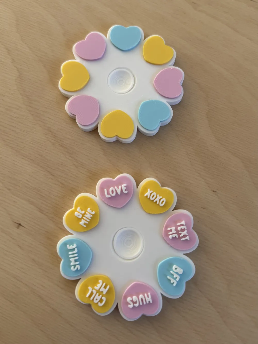 Conversation-Heart Fidget Spinner - Free 3D Print Model - MakerWorld