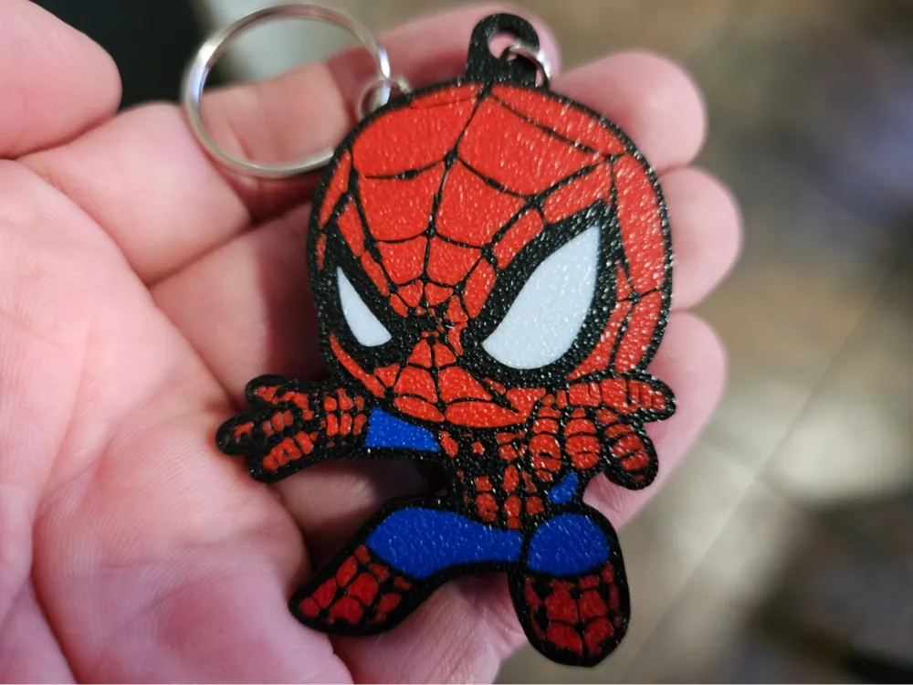 Baby Spiderman Keychain - 3 Sizes by Derek MakerWorld: Download Free 3D ...