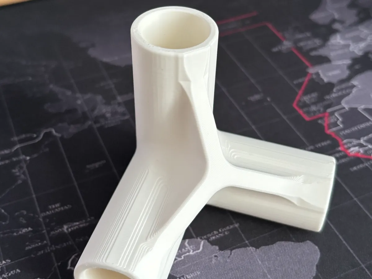 3-way connector 22mm - Free 3D Print Model - MakerWorld
