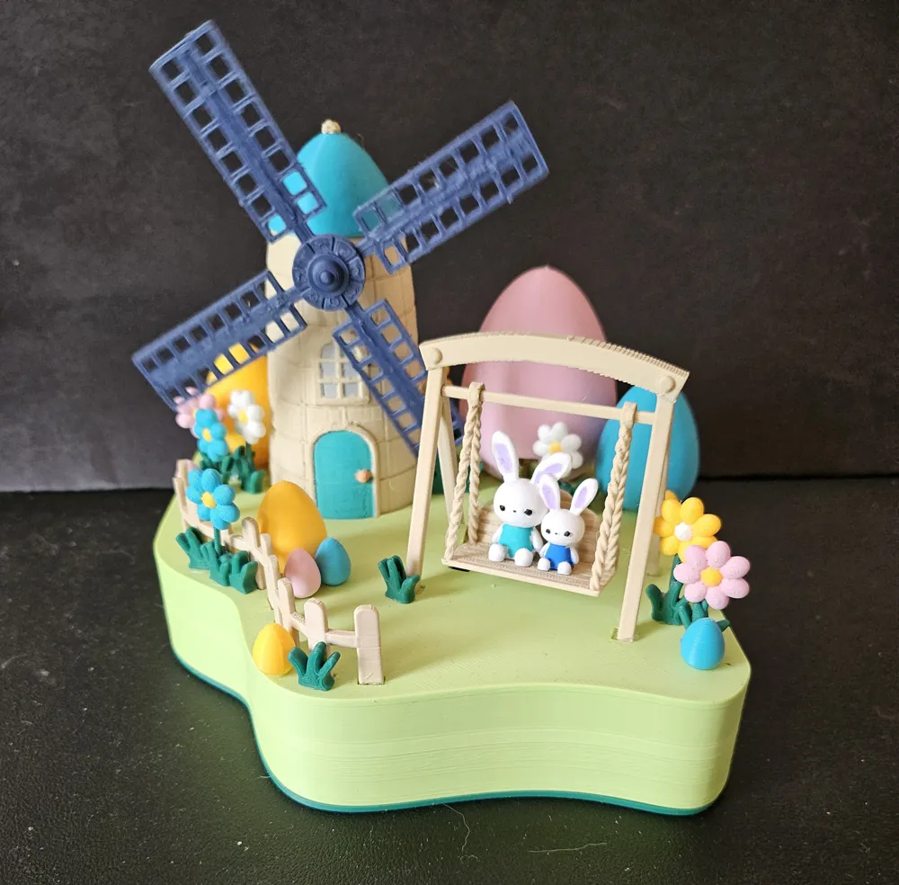 Easter automaton - Free 3D Print Model - MakerWorld