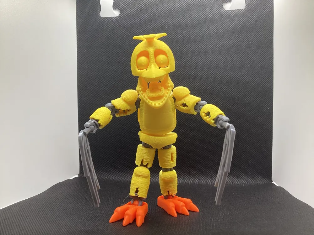 WITHERED CHICA articulated figure #EndoEdition - Free 3D Print Model ...