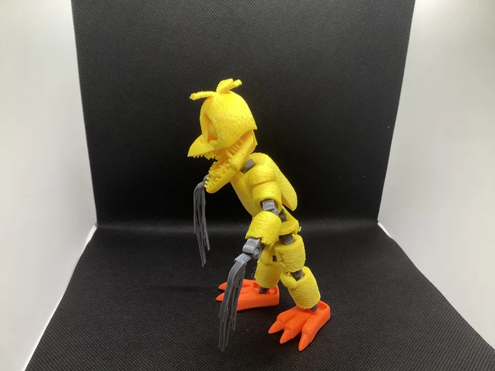 WITHERED CHICA articulated figure #EndoEdition - Free 3D Print Model ...