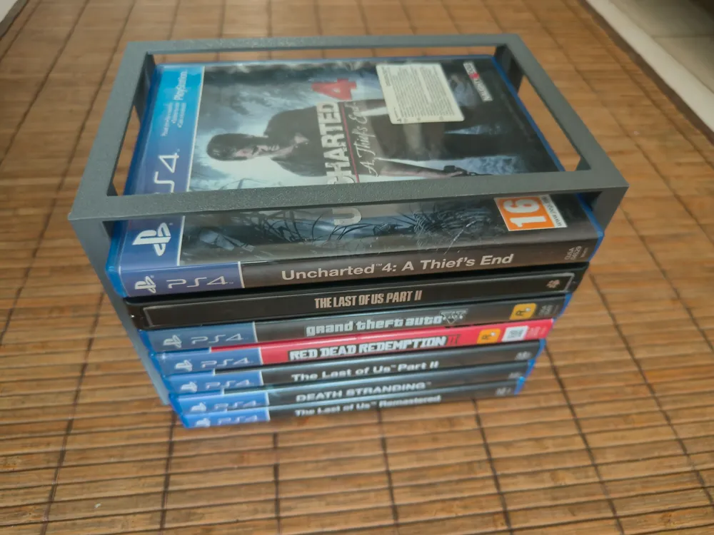 Stackable PS4/PS5 games rack by Jack MakerWorld: Download Free 3D Models