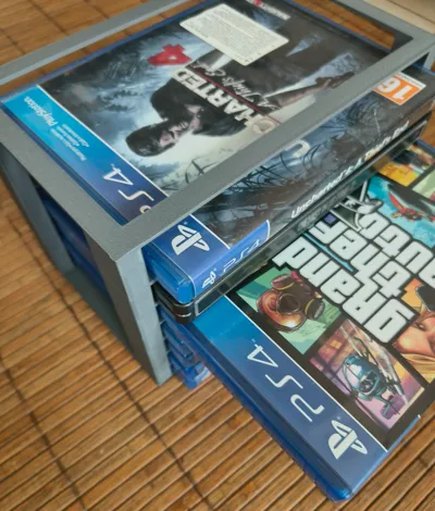 Stackable PS4/PS5 games rack by Jack MakerWorld: Download Free 3D Models