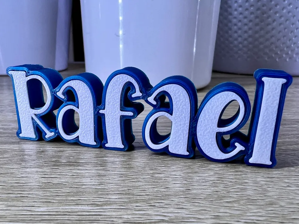 RAFAEL name names name design ornament nameplate by meetoo333 - MakerWorld
