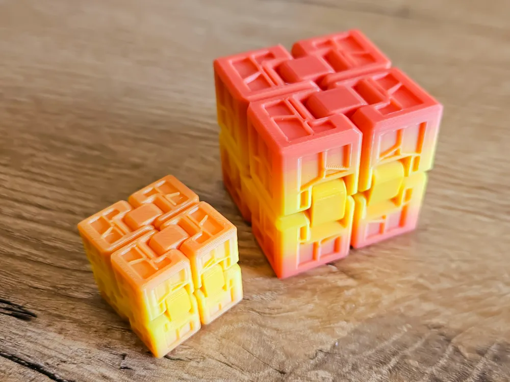 Bambu Infinity Cube Fidget (print in place) - Free 3D Print Model ...