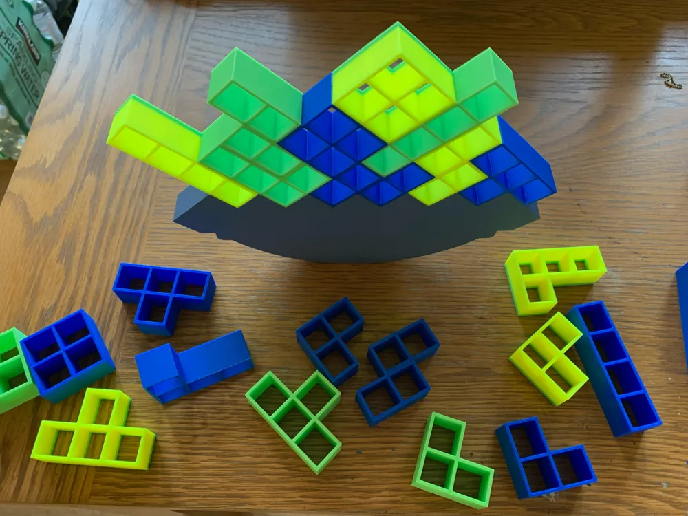 Tetra Tower balance game Remixed by LizzyPrintsCreations MakerWorld ...