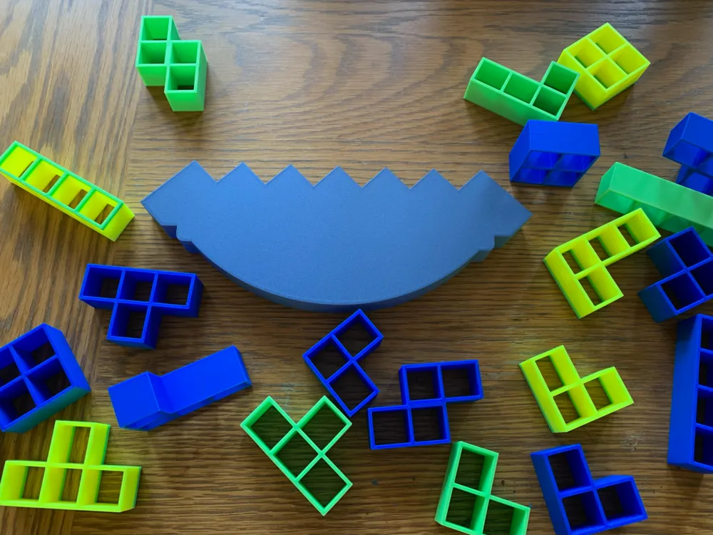 Tetra Tower balance game Remixed by LizzyPrintsCreations MakerWorld ...