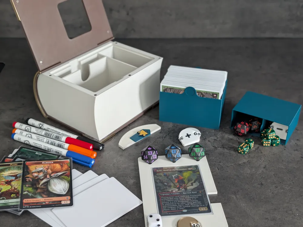 Spellbook V2 - MTG Commander deck box - Free 3D Print Model - MakerWorld