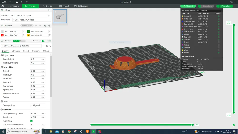 Egg Yolk Seperator Smaller Version by kevr102 - MakerWorld