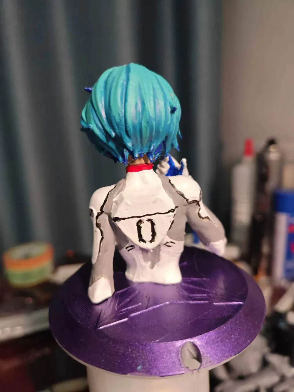 EVA半身绫波丽雕像 EVA Half body Ayanami Statue by 丰川祥子 - MakerWorld