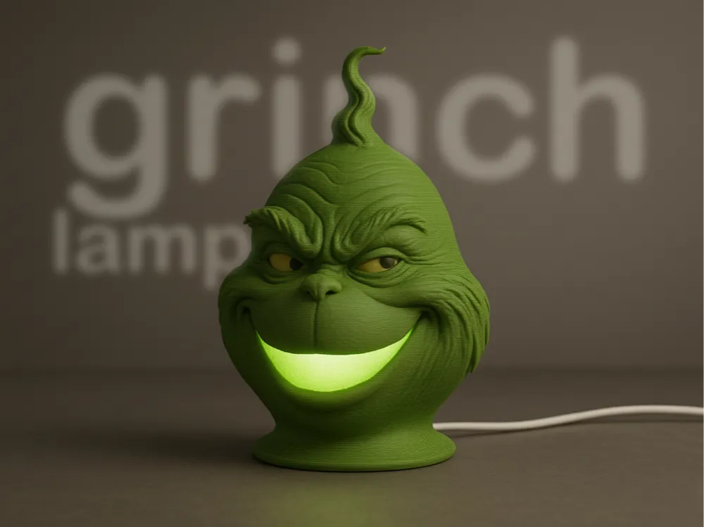christmas grinch light - Free 3D Print Model - MakerWorld