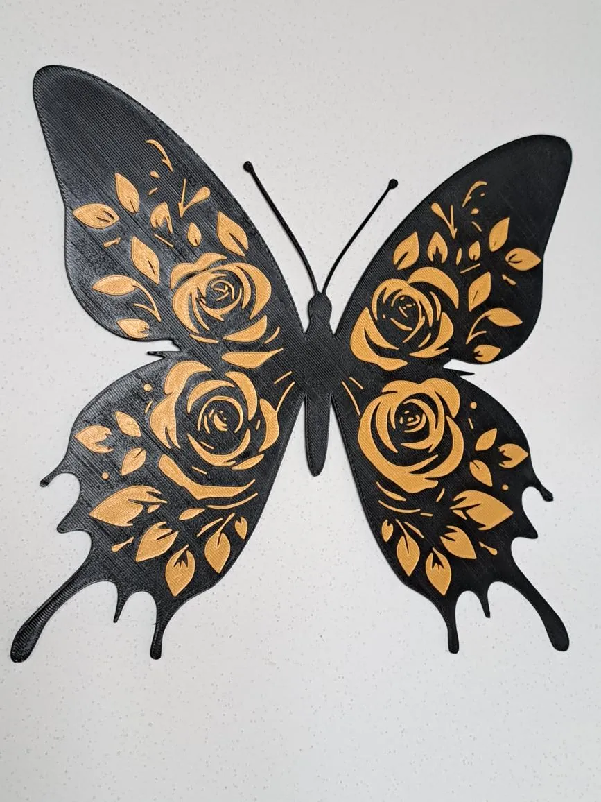 wall decor butterfly - Free 3D Print Model - MakerWorld