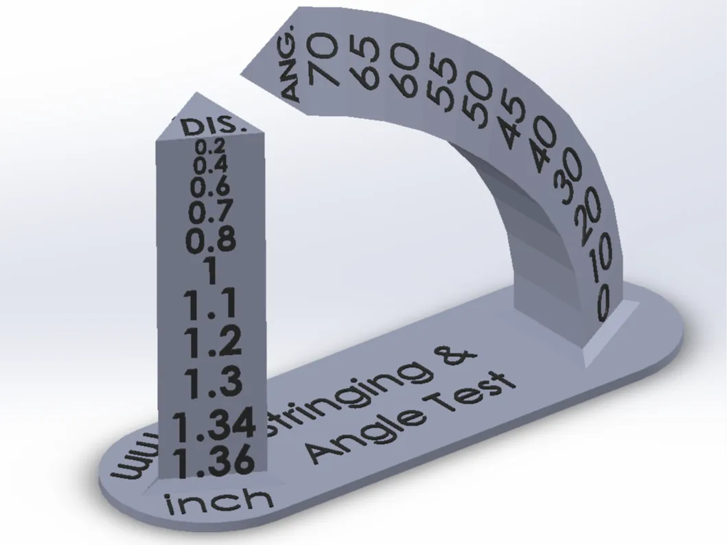 Stringing and angle test model - Free 3D Print Model - MakerWorld