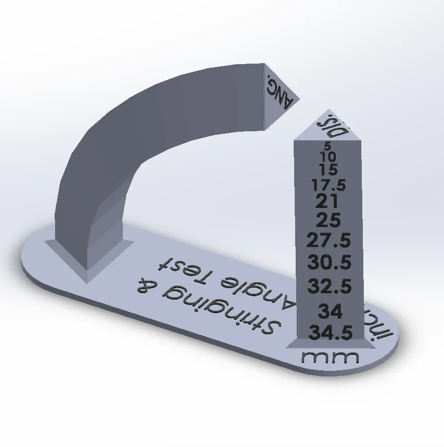 Stringing and angle test model - Free 3D Print Model - MakerWorld