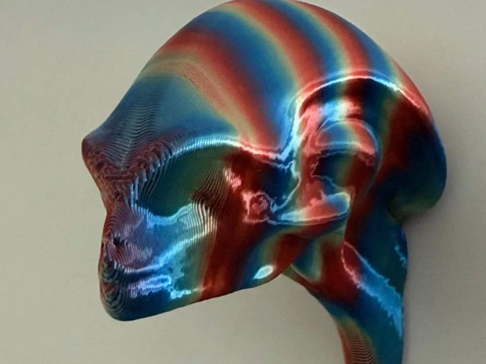 Alien Head Wall Mount by Ace God MakerWorld: Download Free 3D Models