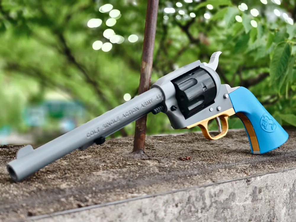 Colt Single Action Army M1873 SAA Revolver Fidget - Free 3D Print Model ...
