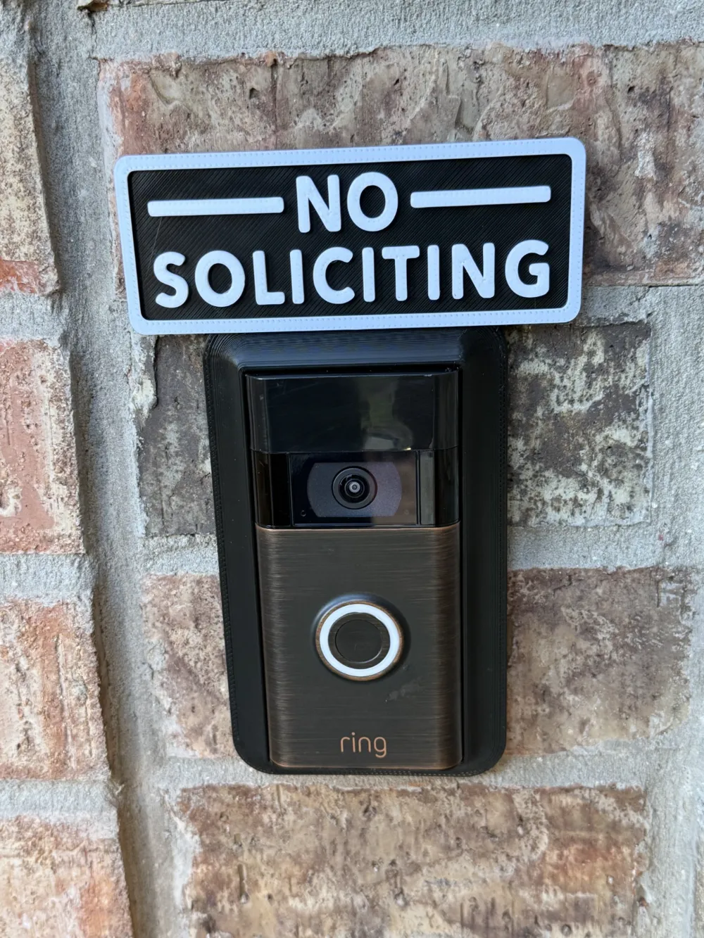 Ring Doorbell 2nd Gen No Soliciting Sign Remixed by CTxDarthQ ...