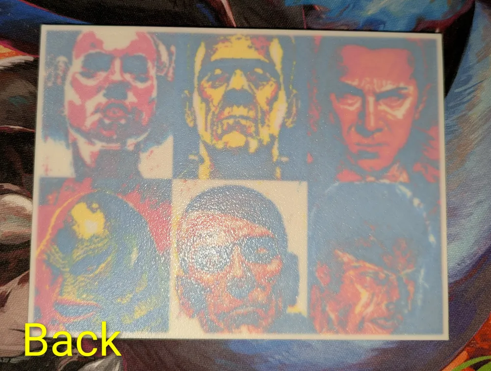6 Classic Horror Monsters CMYK Lithophane - Free 3D Print Model ...