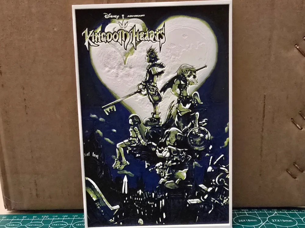 Kingdom Hearts Poster - Hueforge Art by Lumpy3D - MakerWorld