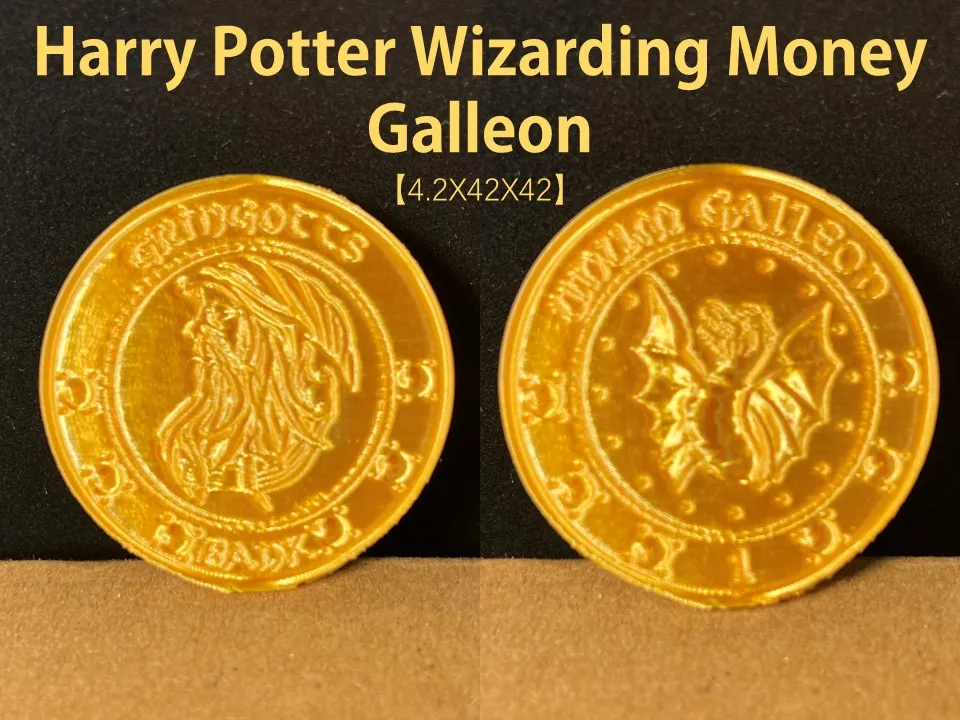 Harry Potter Magical Currency Galleon_Gold Coin by Bababu MakerWorld ...