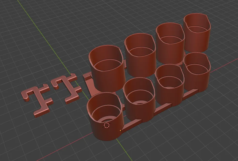 Skadis 20ml Amsterdam acrylic paint tubes holder by duyub - MakerWorld