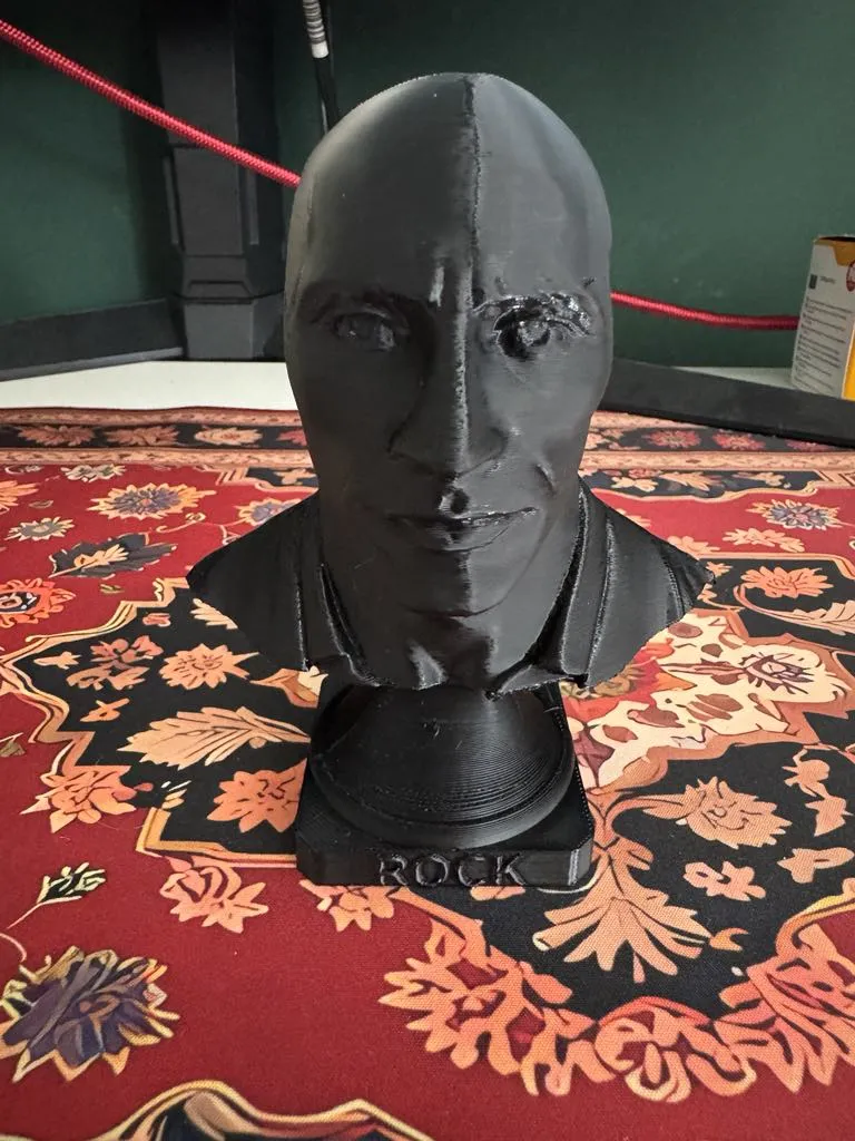 Dwayne The Rock Johnson - Free 3D Print Model - MakerWorld