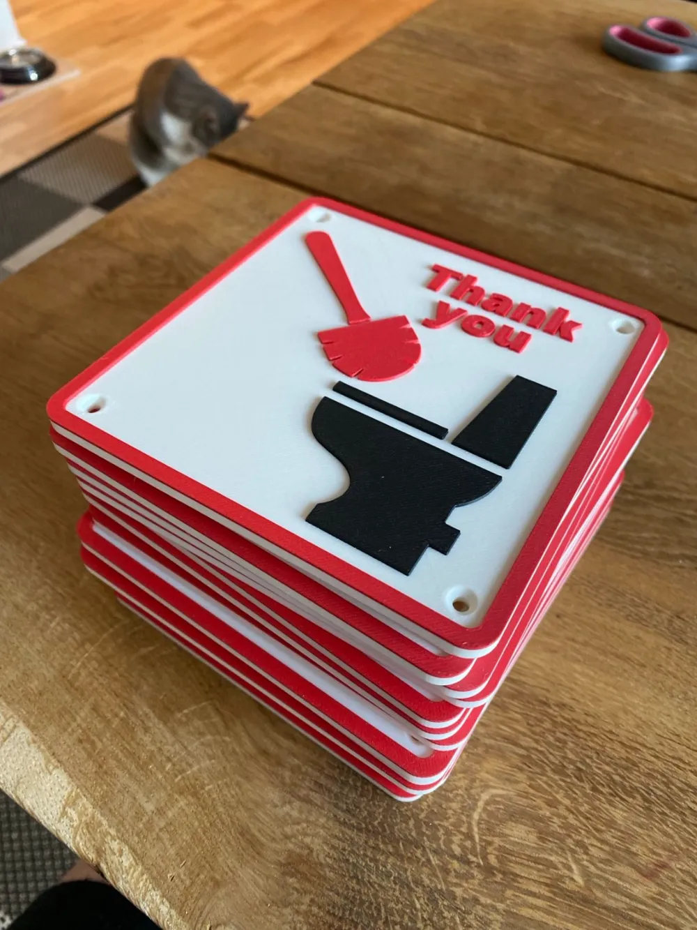 Thank You Toilet Sign by lukas.duus - MakerWorld