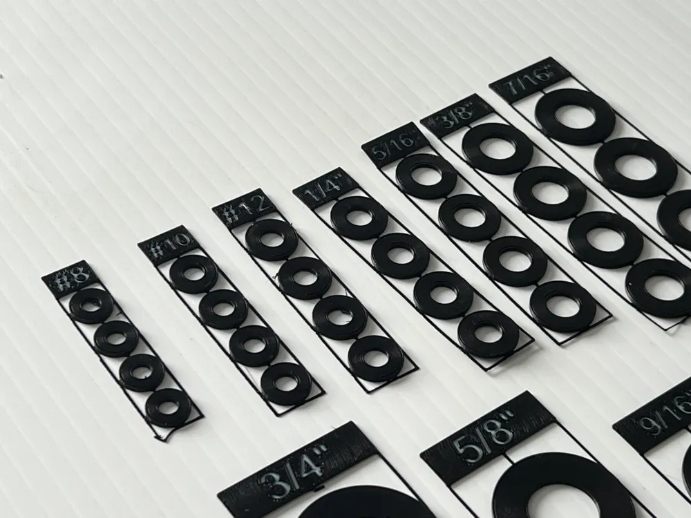 SAE Imperial washers - Multiple Sizes - Kit Plates by SY3D MakerWorld ...