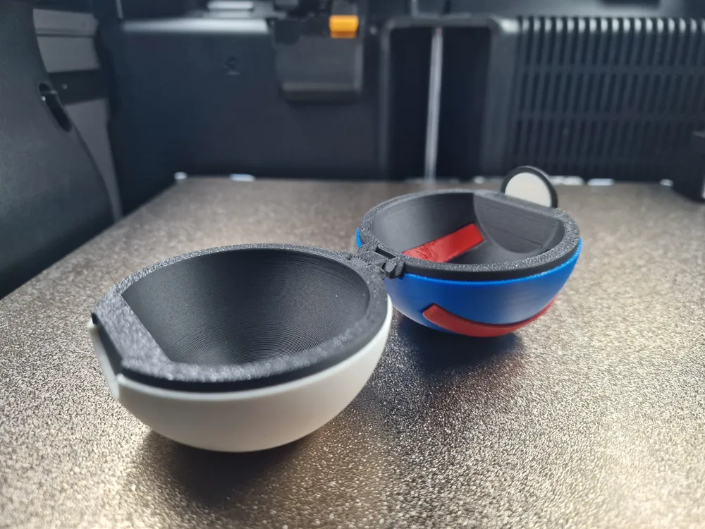 Opening Pokeball Great Ball V2 (No AMS) - Free 3D Print Model - MakerWorld