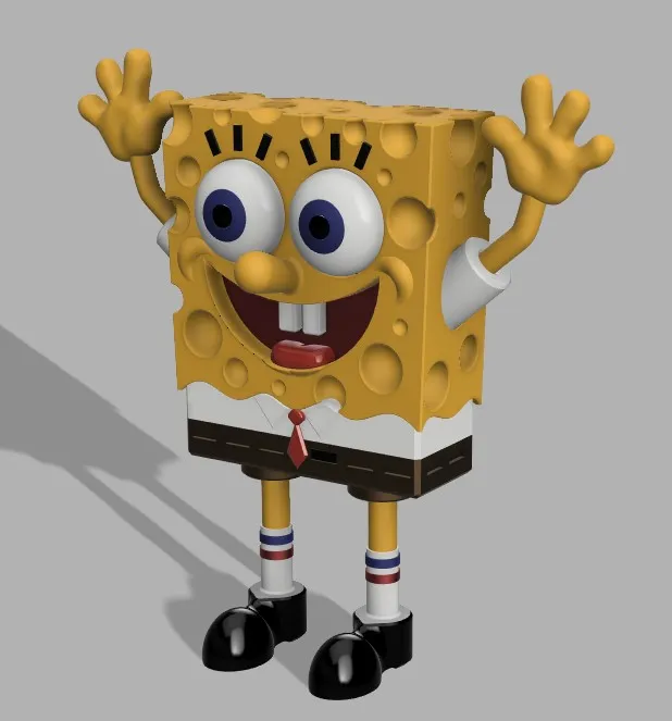 SpongeBob SquarePants - Print in parts - Free 3D Print Model - MakerWorld
