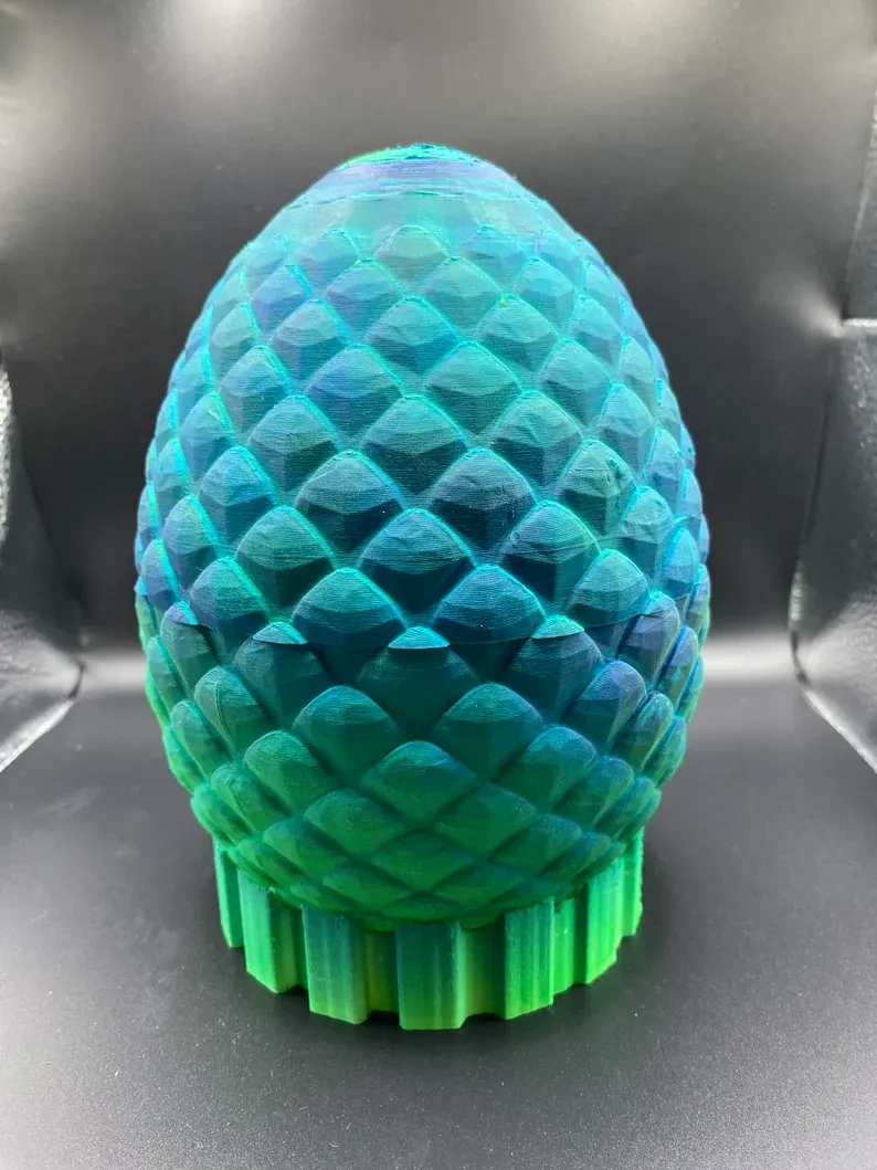twist open dragon egg (hollow) by The 3D shack - MakerWorld