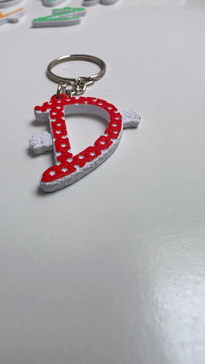 Alphabet Letters keychain with star texture by mixersnkMakerWorld ...