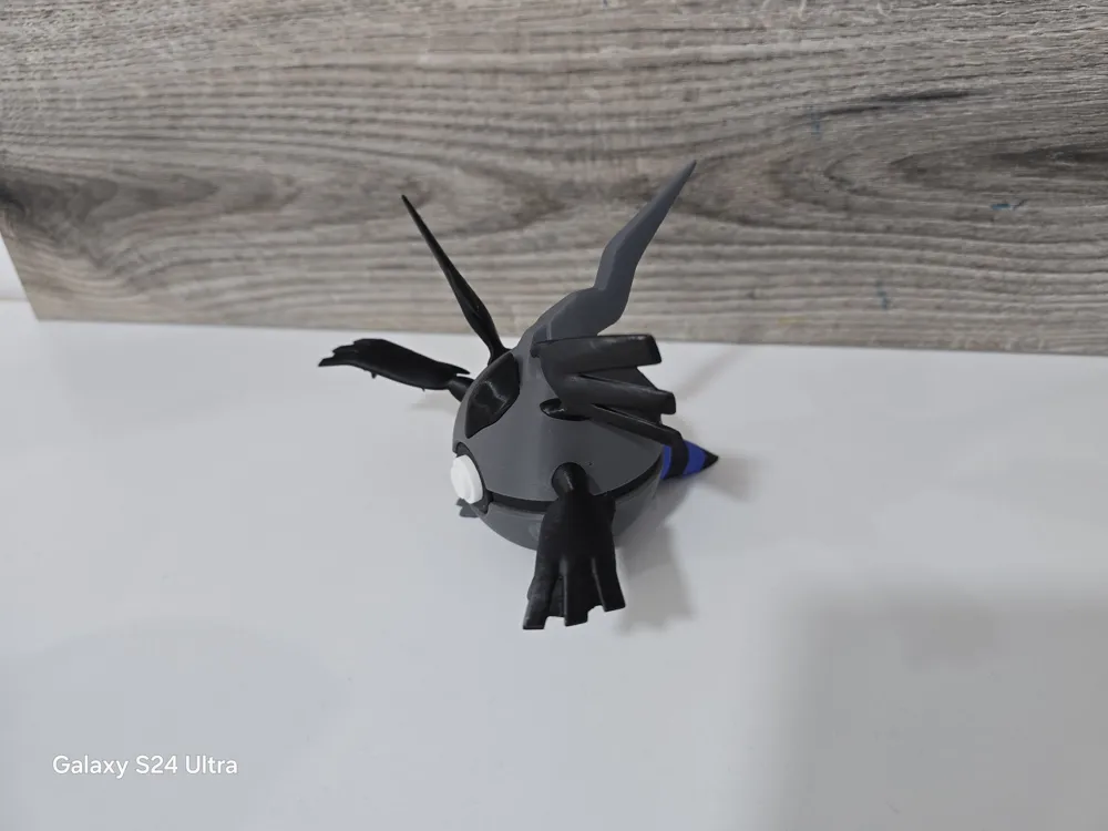 #0644 Zekrom Pokéball - Multiparts - Free 3D Print Model - MakerWorld