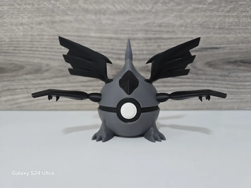 #0644 Zekrom Pokéball - Multiparts - Free 3D Print Model - MakerWorld