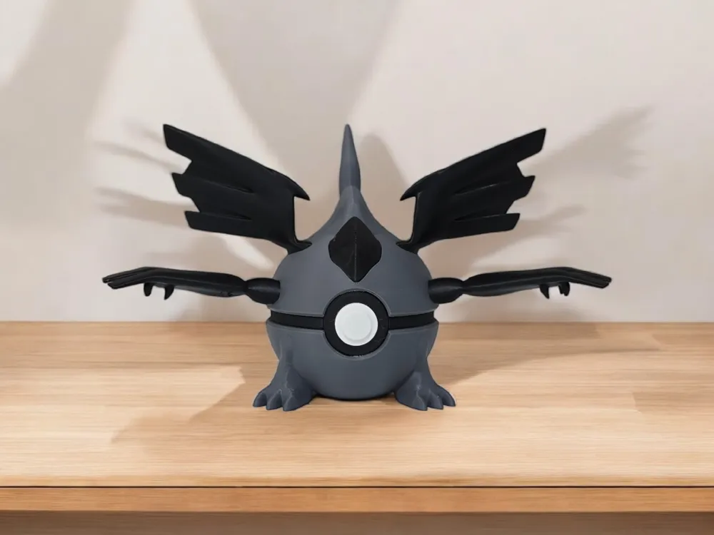 #0644 Zekrom Pokéball - Multiparts - Free 3D Print Model - MakerWorld