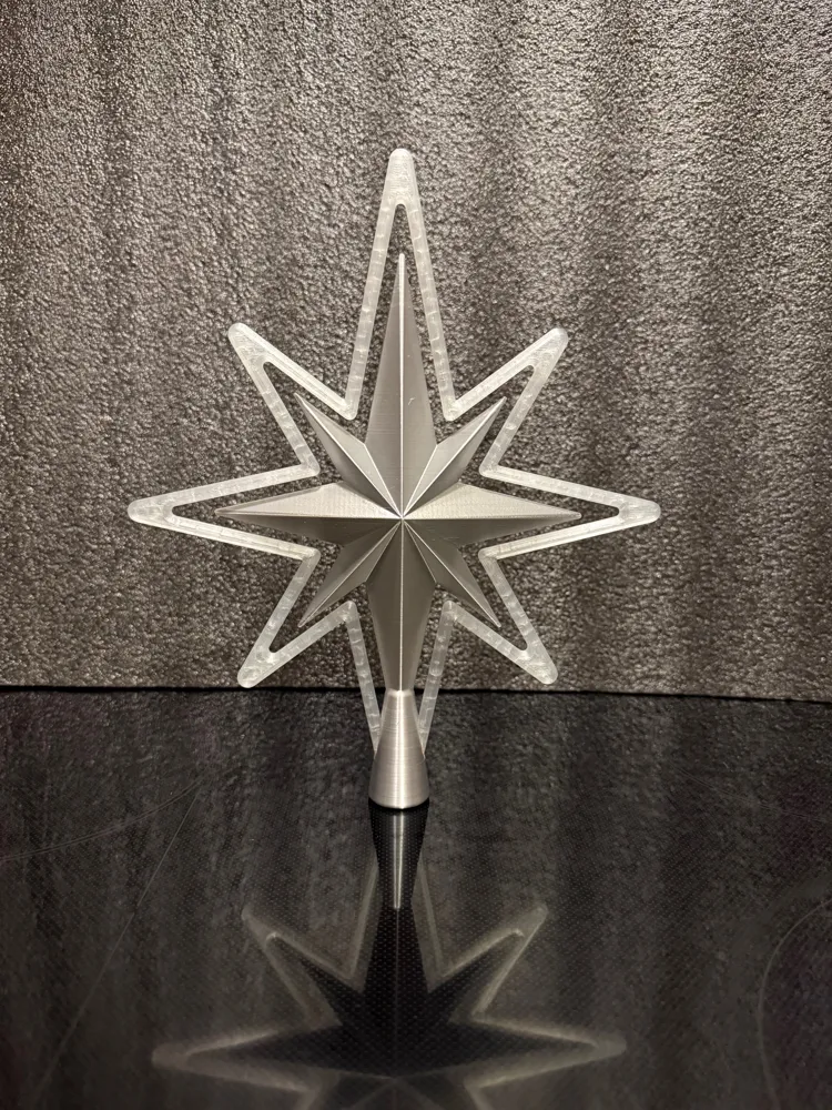 Star Tree Topper V2 - Free 3D Print Model - MakerWorld