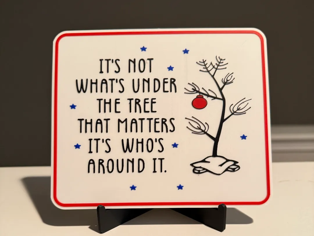 IT'S NOT WHAT'S UNDER THE TREE THAT MATTERS, IT'S - Free 3D Print Model ...