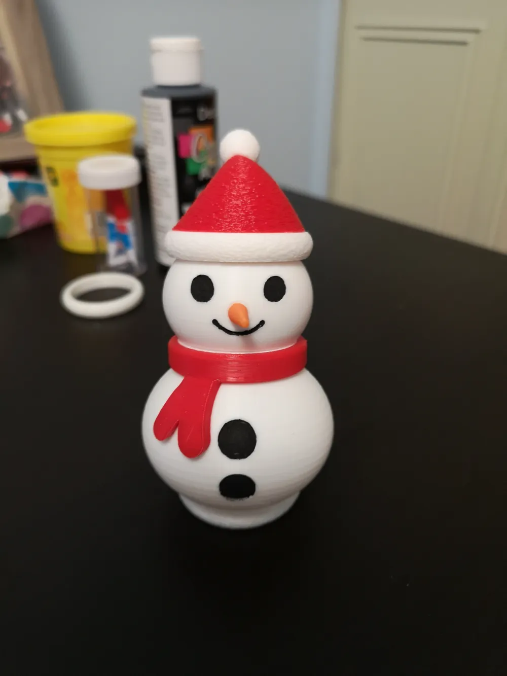 Cute roly-poly snowman with Santa hat(No AMS needed) by EZWorld ...