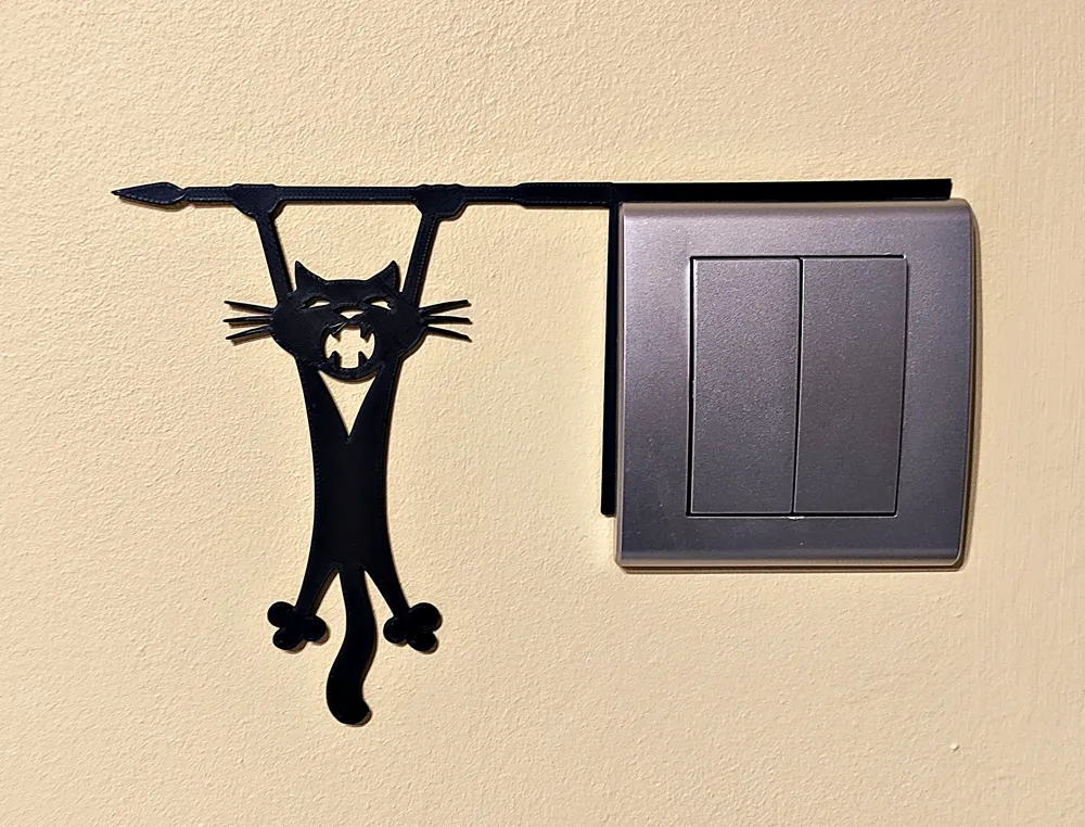 Cubierta Decorativa 3D para Interruptor de Luz – Gato Cayendo 4 ...