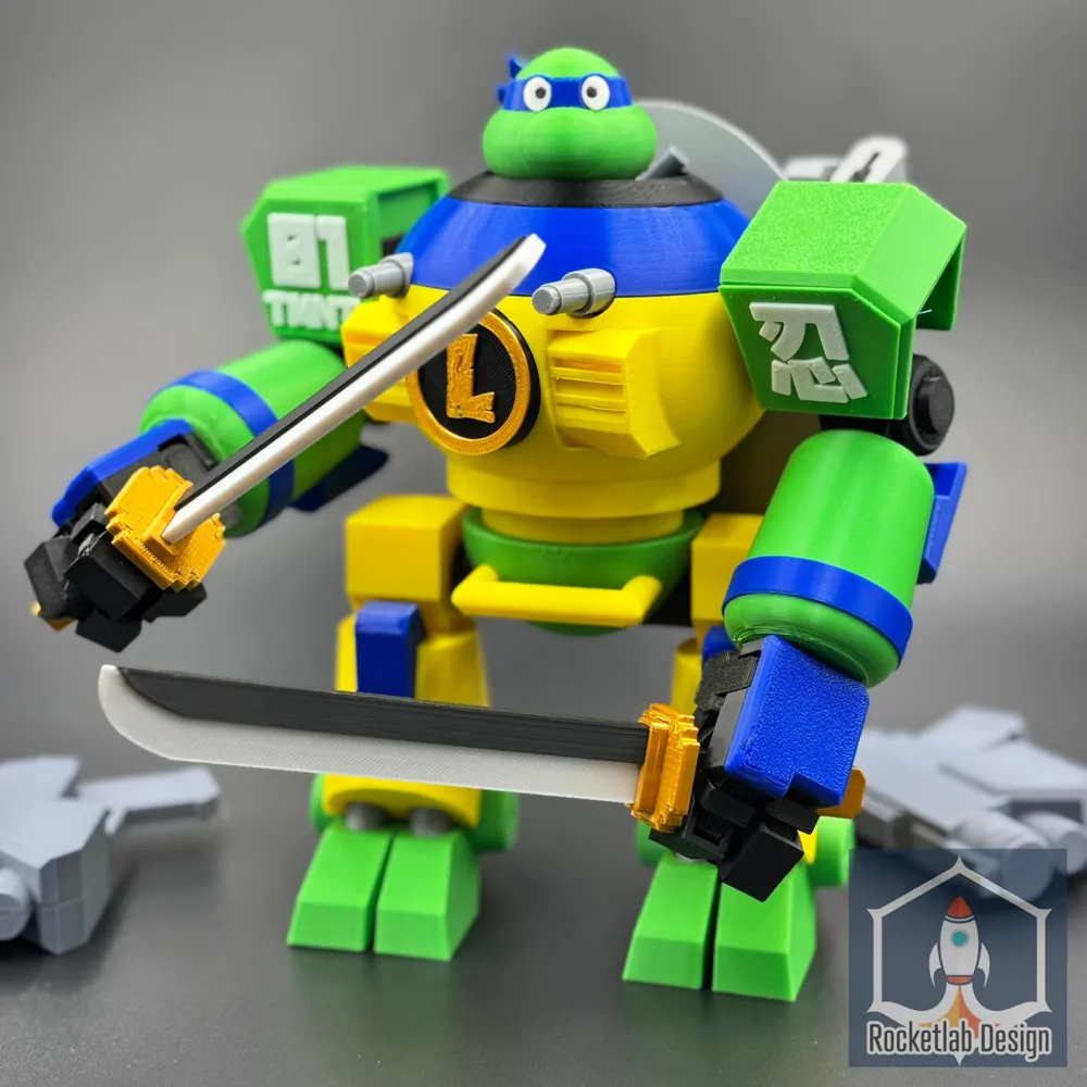 TMNT Wreckers Armor 01 - Leonardo - Free 3D Print Model - MakerWorld