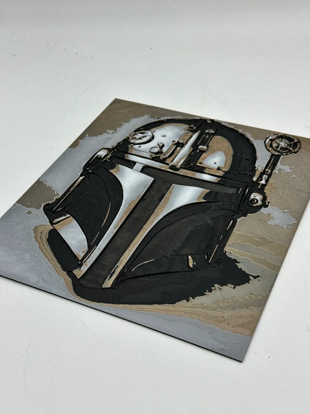 Steampunk Mando - Hueforge by gatchek - MakerWorld