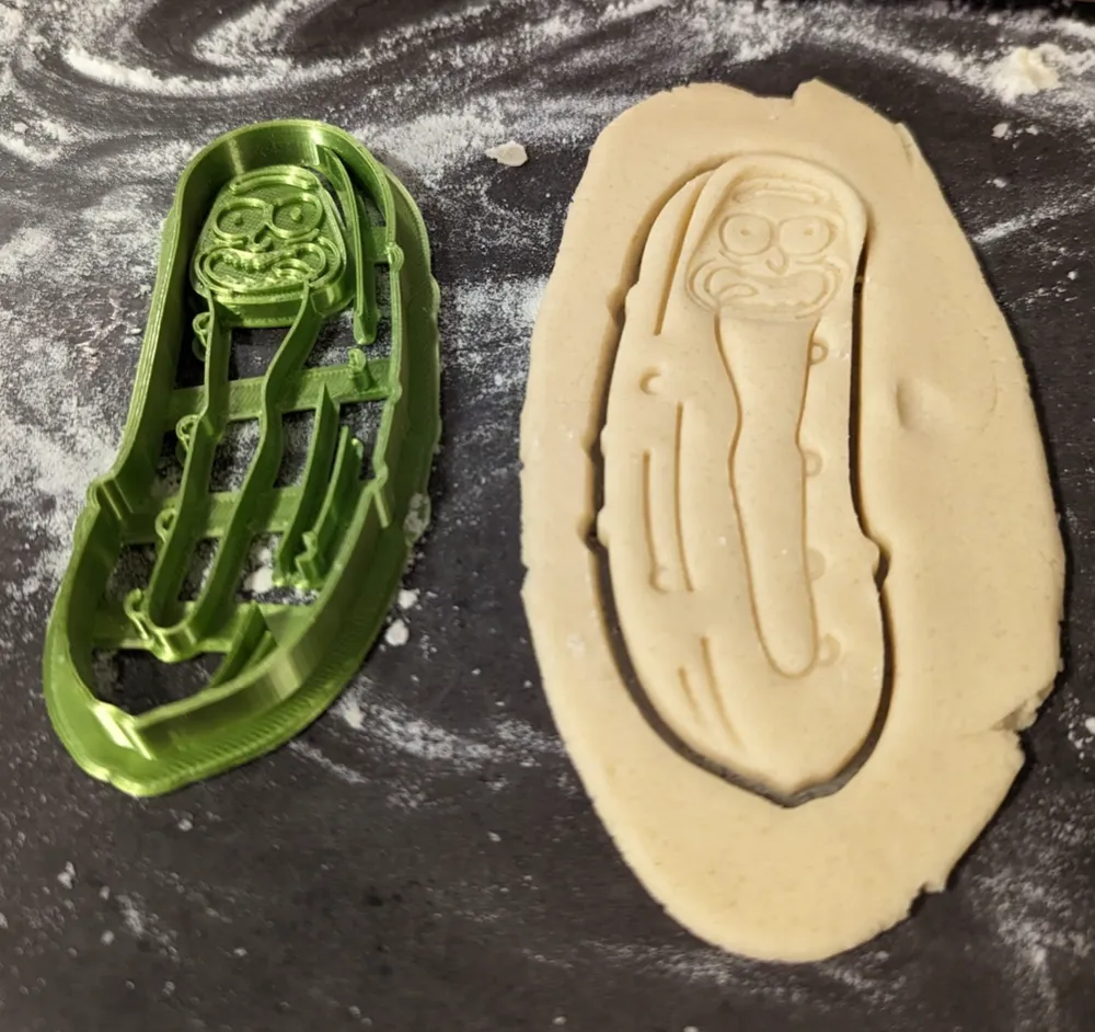 Pickle Rick Cookie Cutter by derhein - MakerWorld