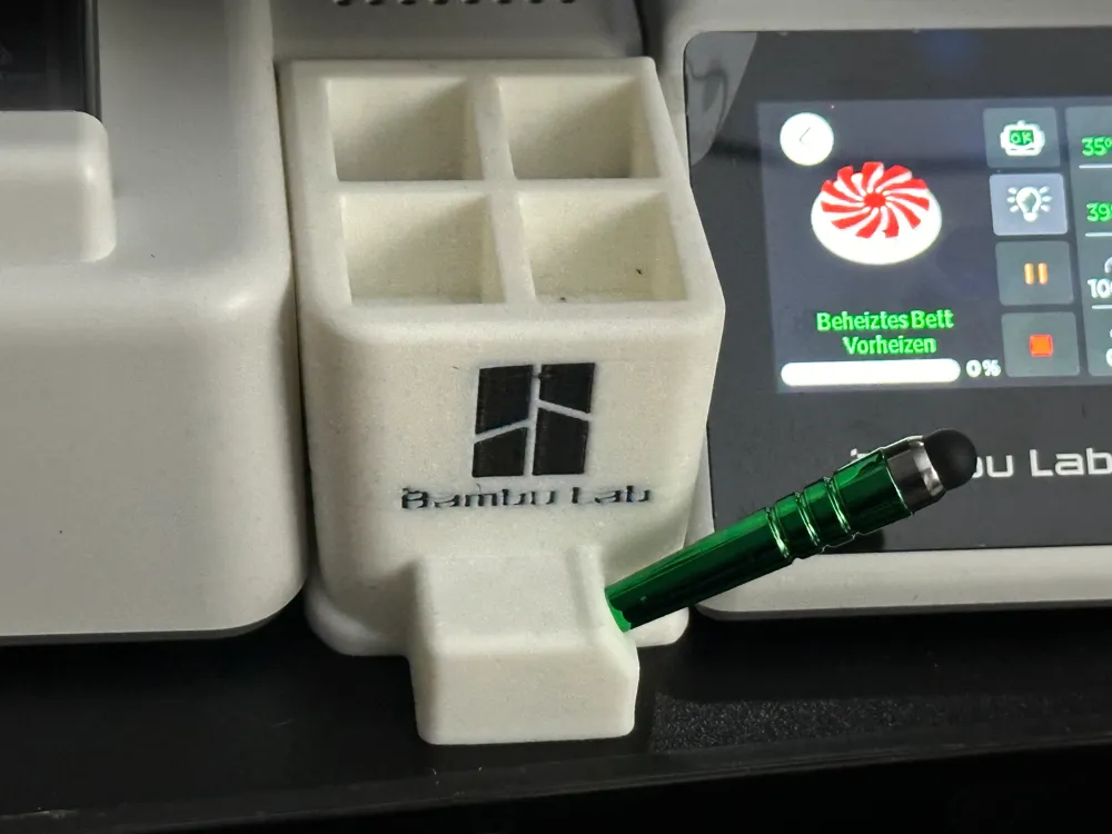 Precision Nozzle Container with Stylus upgrade for the Bambulab A1mini ...